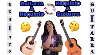 de requinto a guitarra, guitarra a requinto. diferencias y como pasar ...