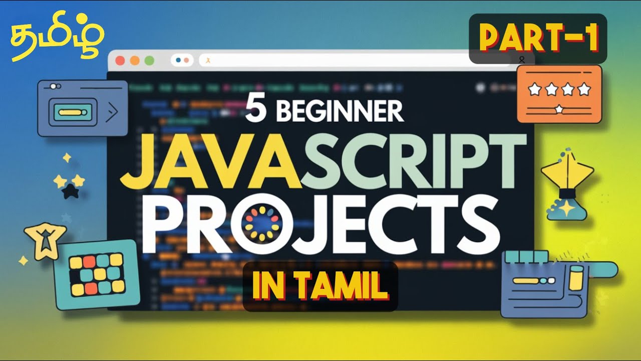 5 Beginner Javascript Projects Using Html Css And Javascript Tamil 1788