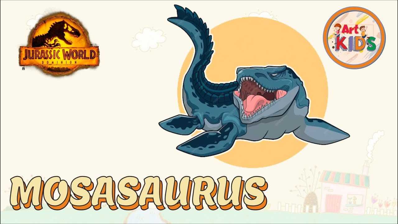 How To Draw DInosaur Mosasaurus From Jurassic World EASY - YouTube