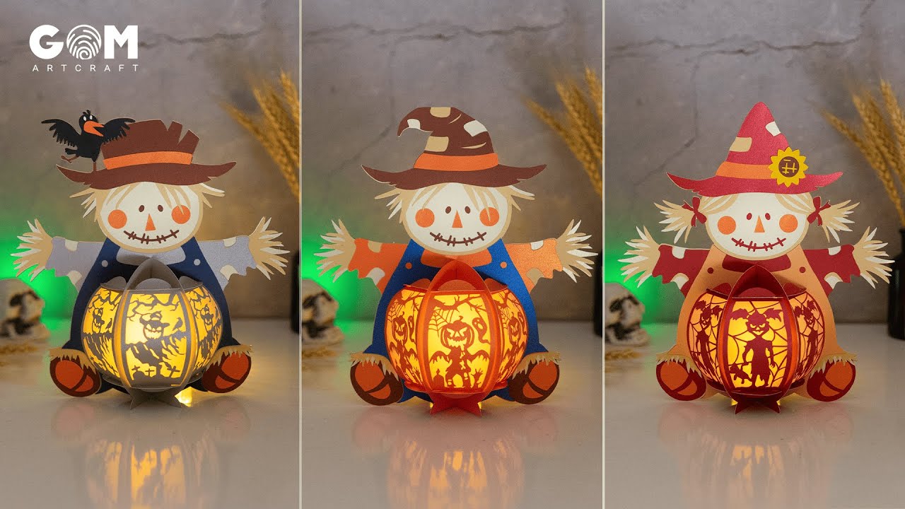 How To Make Straw Man Lanterns - DIY Lanterns For Halloween Decoration ...
