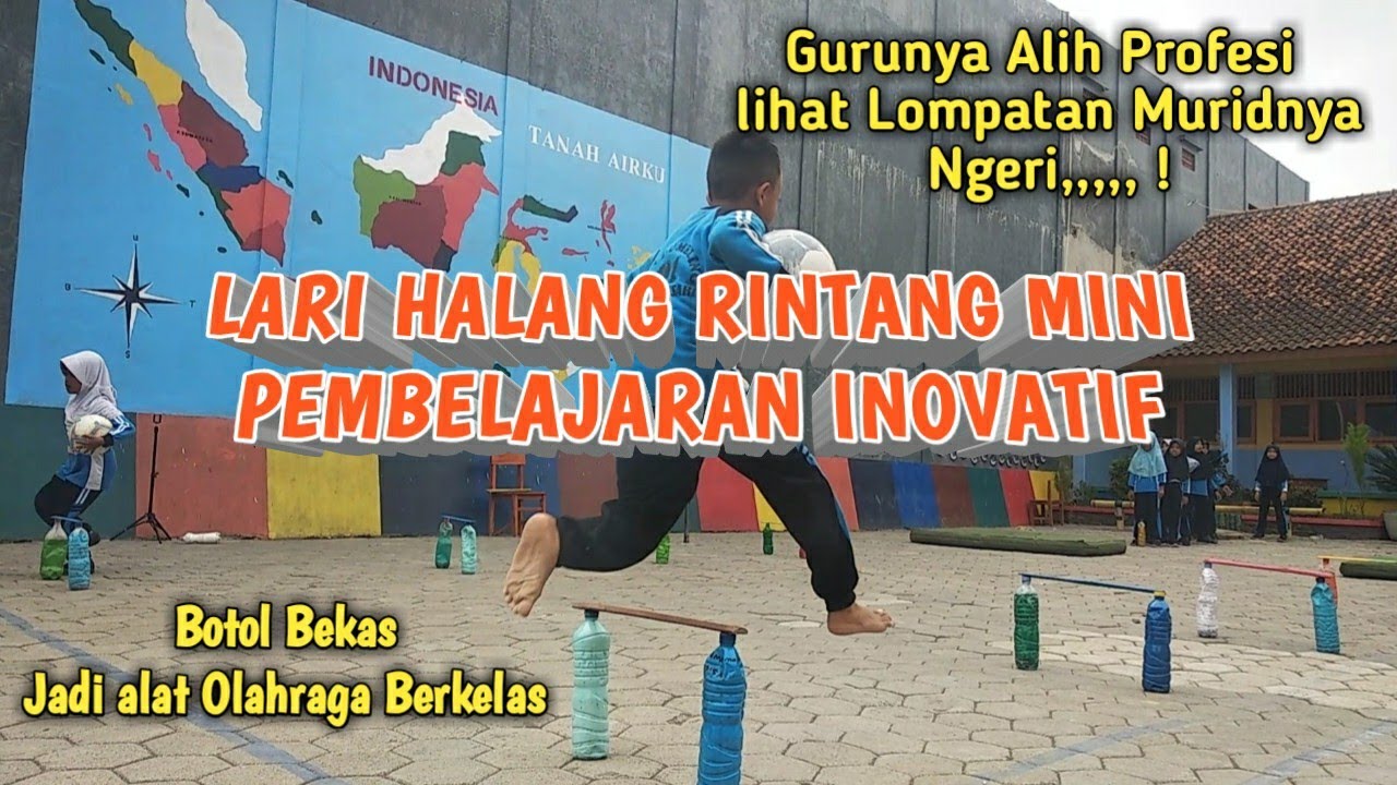 PEMBELAJARAN PJOK KELAS 3 LARI HALANG RINTANG DENGAN KOMBINASI GULING ...
