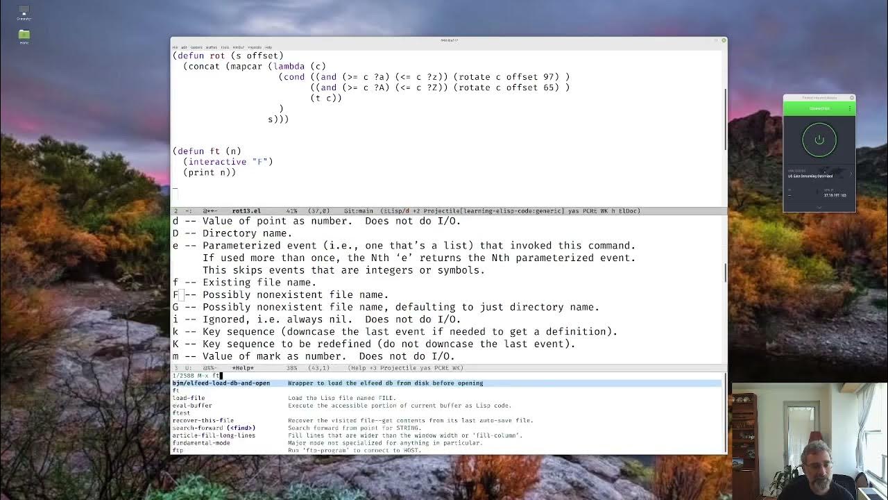 Learning Elisp 6 Rot13 Part 4 Prefix Arguments Youtube