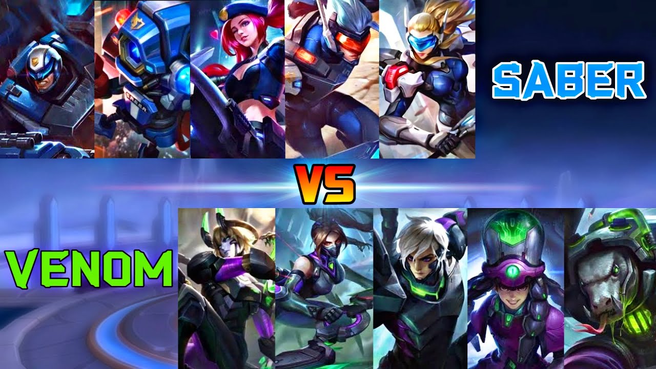 S.A.B.E.R VS V.E.N.O.M | MOBILE LEGENDS SABER VS VENOM 1 VS 1 FIGHT ...