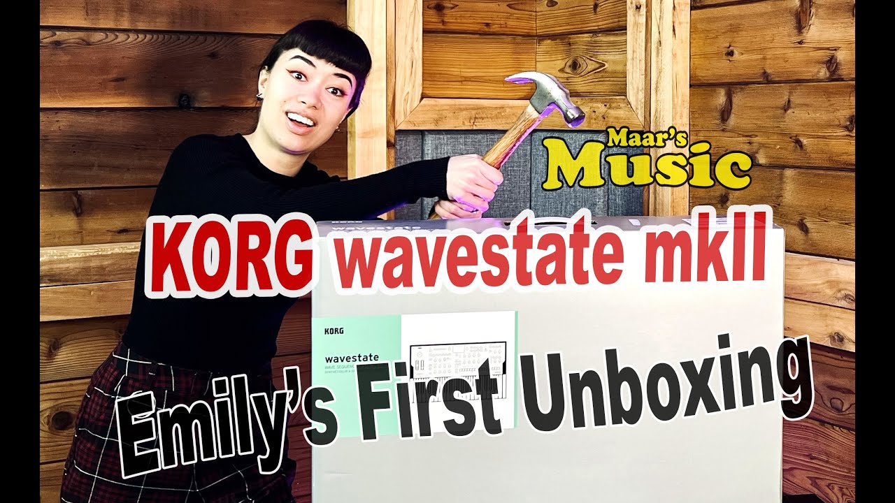 Unboxing our new KORG Wavestate mkII Synthesizer with Emily & Markus ...