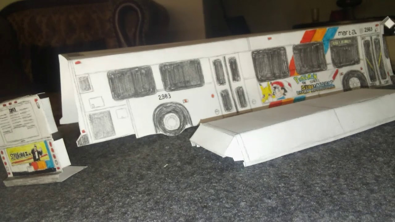 Marta Bus: 2001 New Flyer Papercraft C40lf #2983 - YouTube