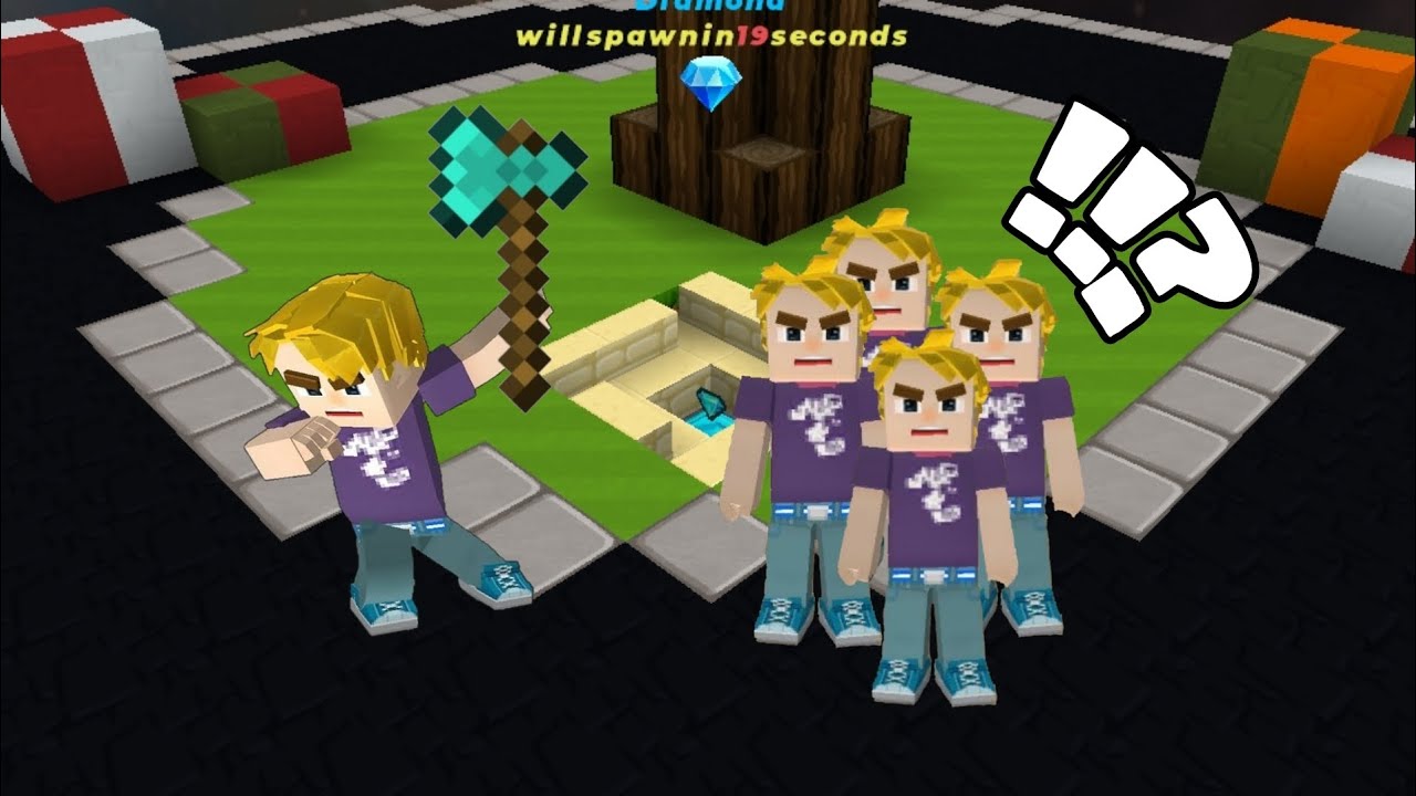 Bedwars axe only challenge! | Blockman GO Blocky Mods - YouTube