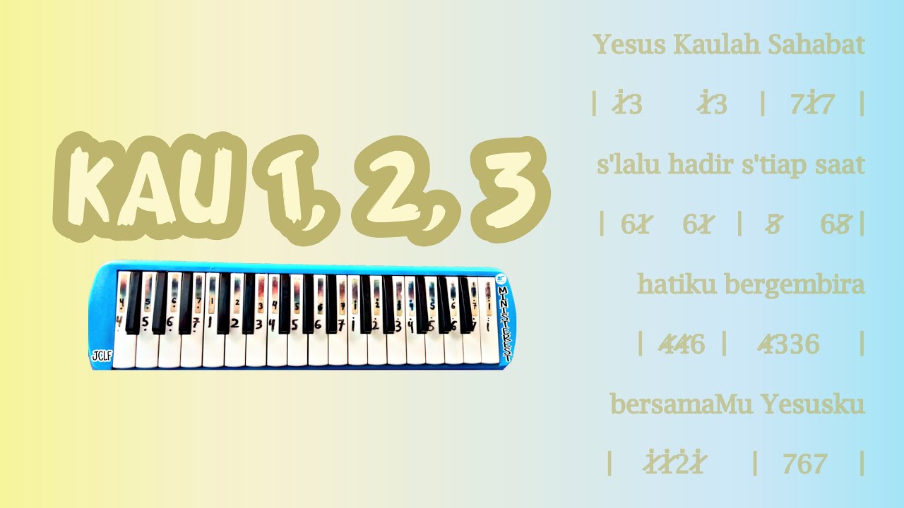 KAU 1, 2, 3: PIANIKA MELODICA TUTORIAL | LAGU ROHANI - YouTube