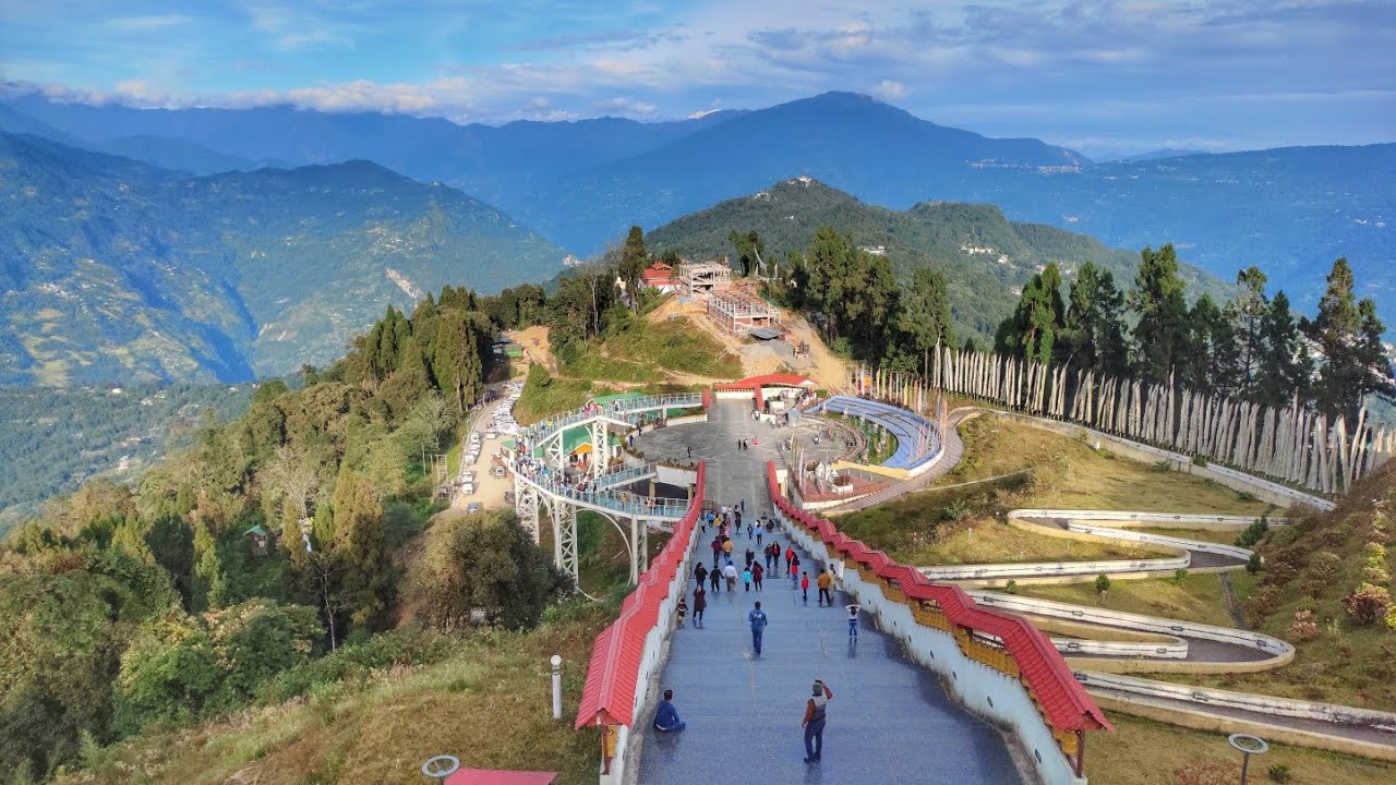 pelling sightseeing tour and pelling glass bridge - YouTube