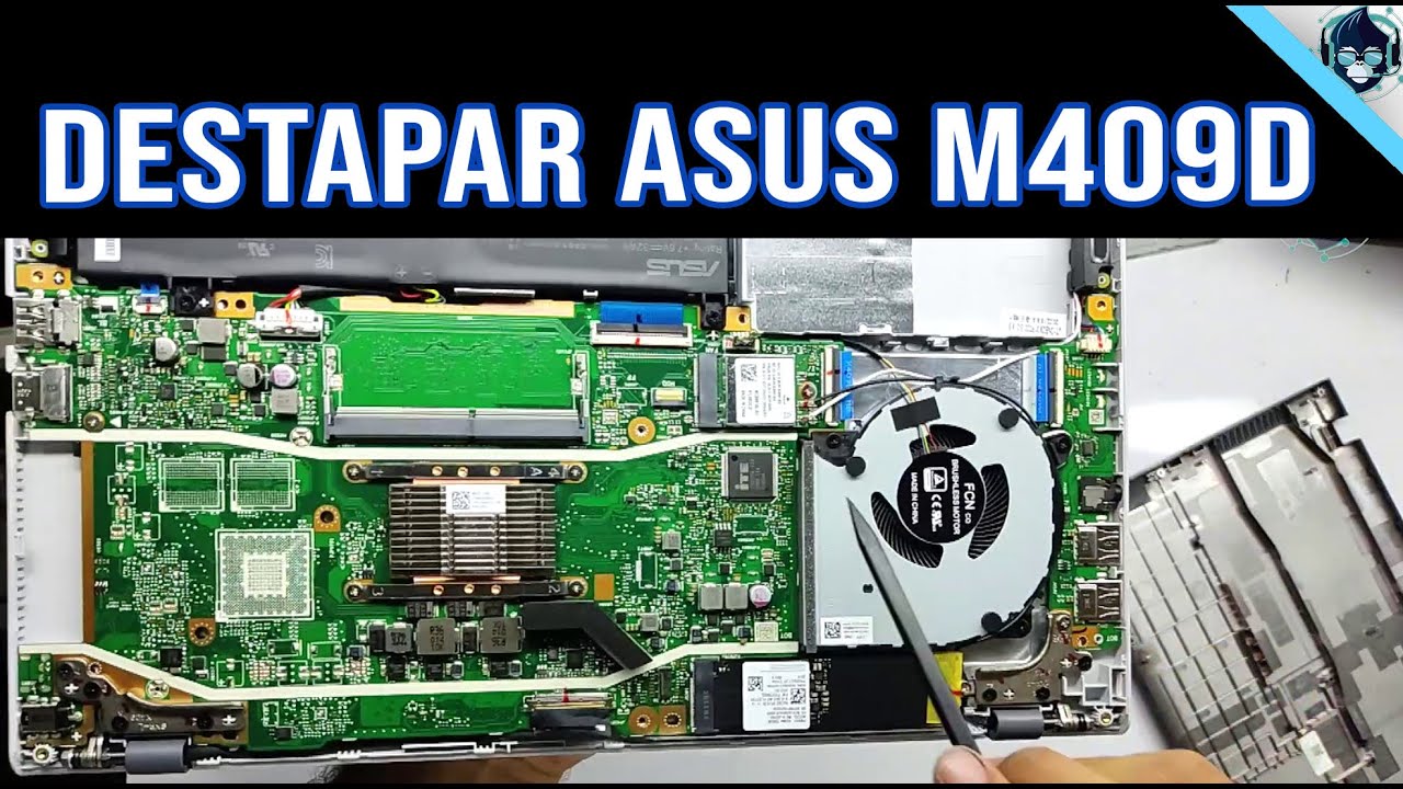 Destapar ASUS M409D aumento de RAM | paso a paso | monkeys technology ...