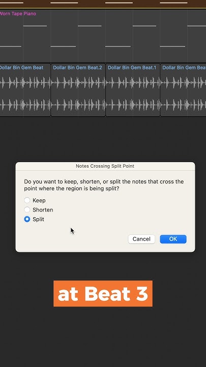 LOGIC PRO X - How to Keep, Shorten or Split MIDI Regions - YouTube
