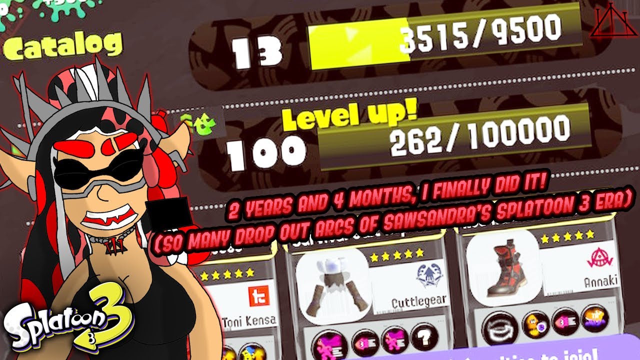 [18+] Sawsandra Reaches Level 100 On Splatoon 3 - YouTube
