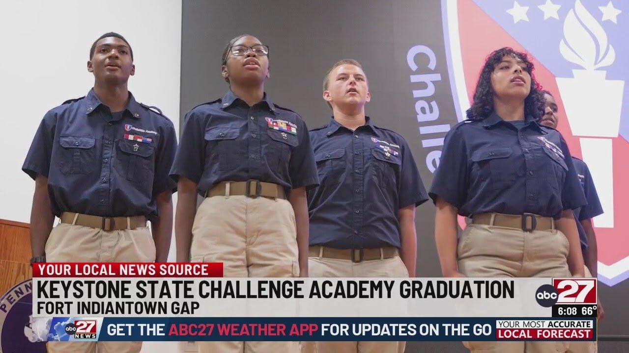Cadets graduate from Keystone State ChalleNGe Academy - YouTube