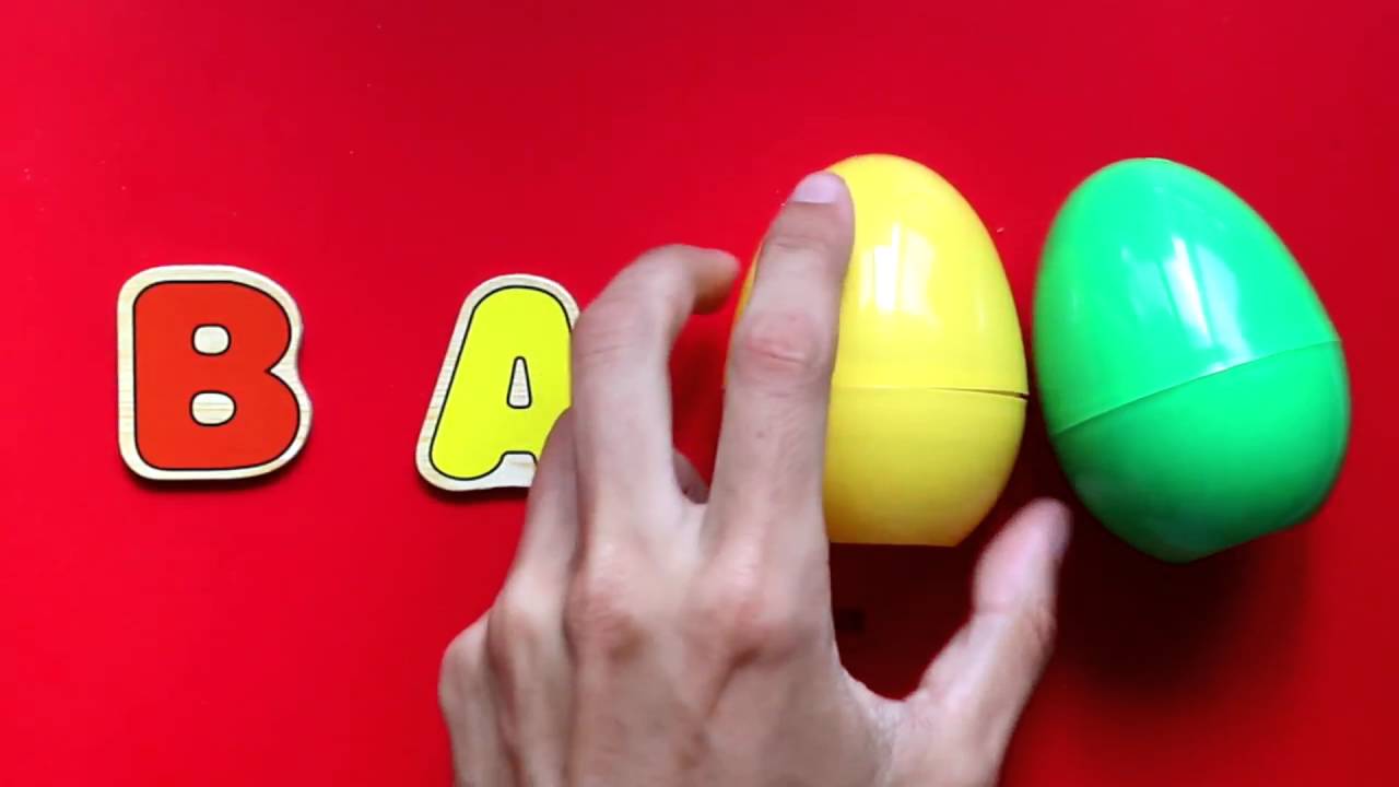 Kinder Surprise Egg Learn a Word- Word Starting with the letter B - YouTube