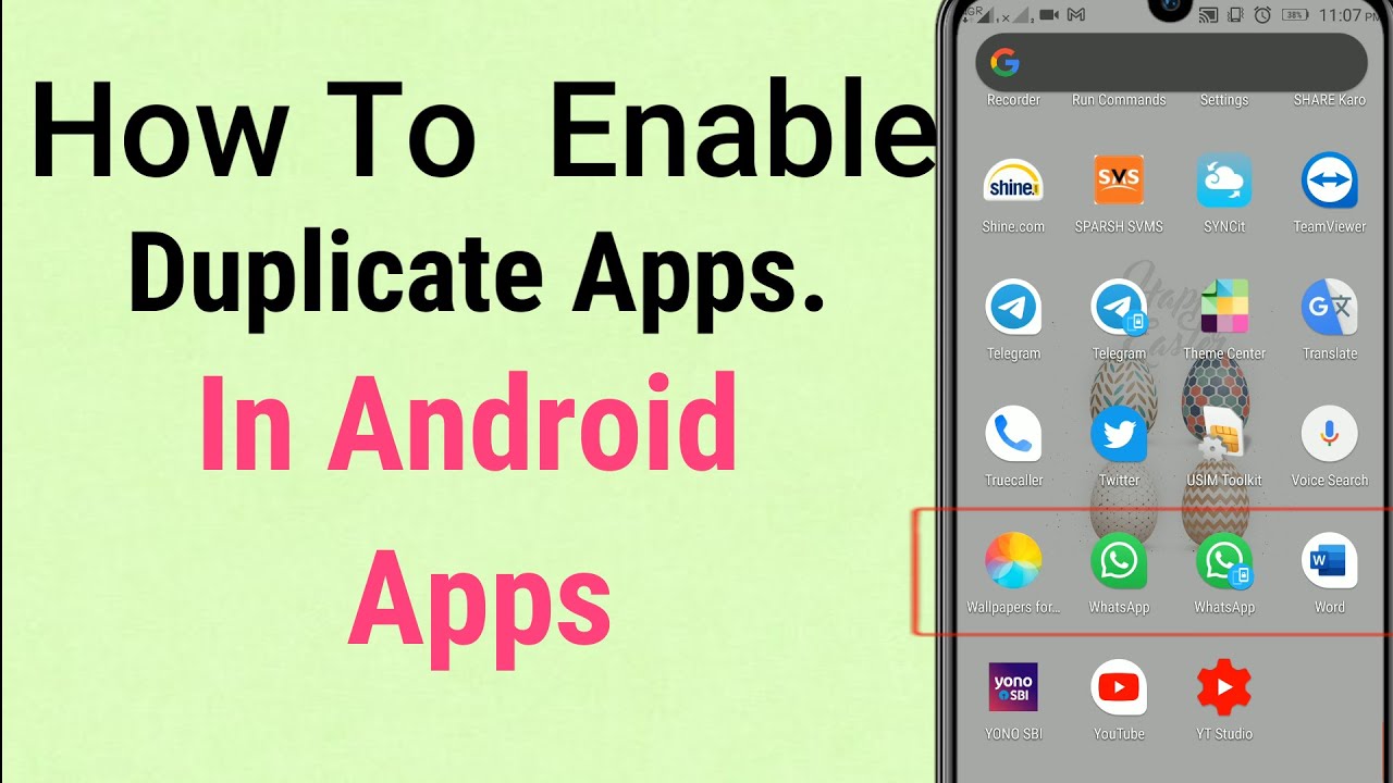 How to Show My cell phone two icons of one app? How to Enable Dual Apps ...
