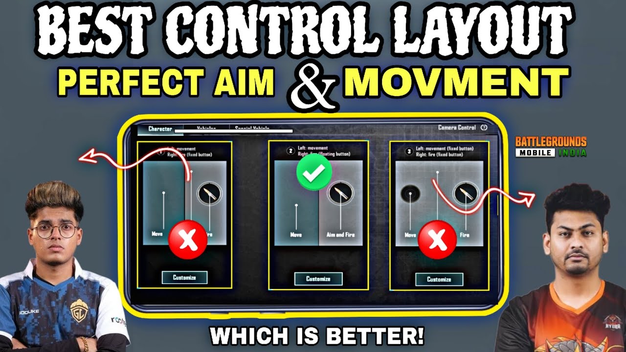 1st Layout Vs 3rd Layout Bgmi | Bgmi Layout Settings | Joystick Stuck ...