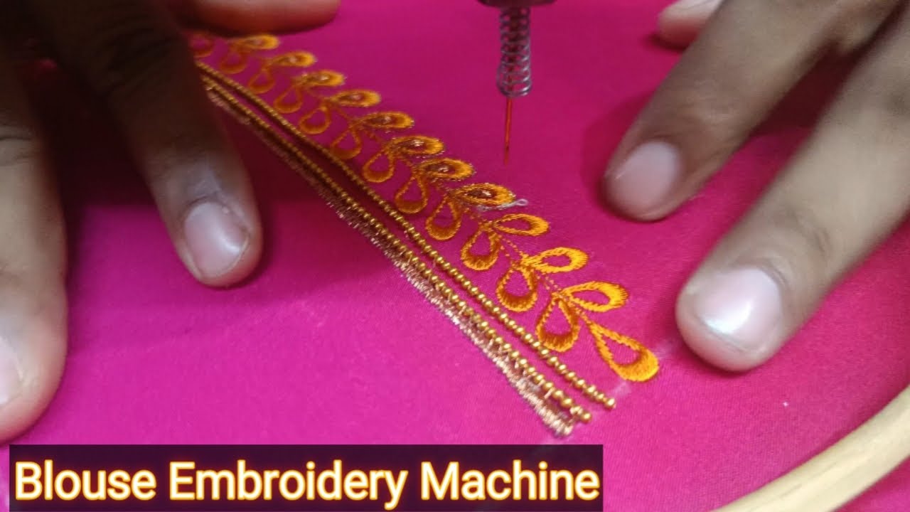 Blouse Embroidery Machine | machine embroidery blouse | how to ...