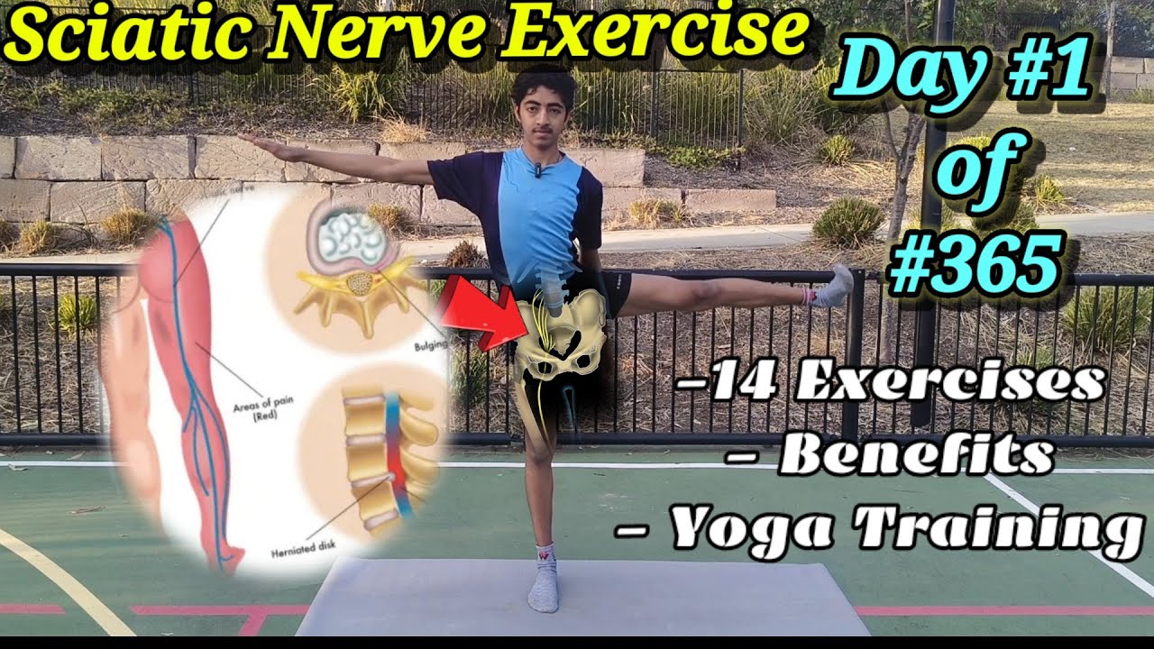 "Yoga Exercise Set for Sciatic Nerve" Day 1 Yoga Training from ...