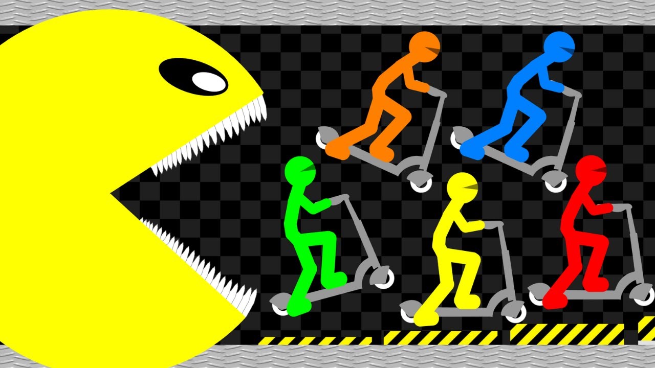 Monster Pacman - Survival Scooter Race - YouTube