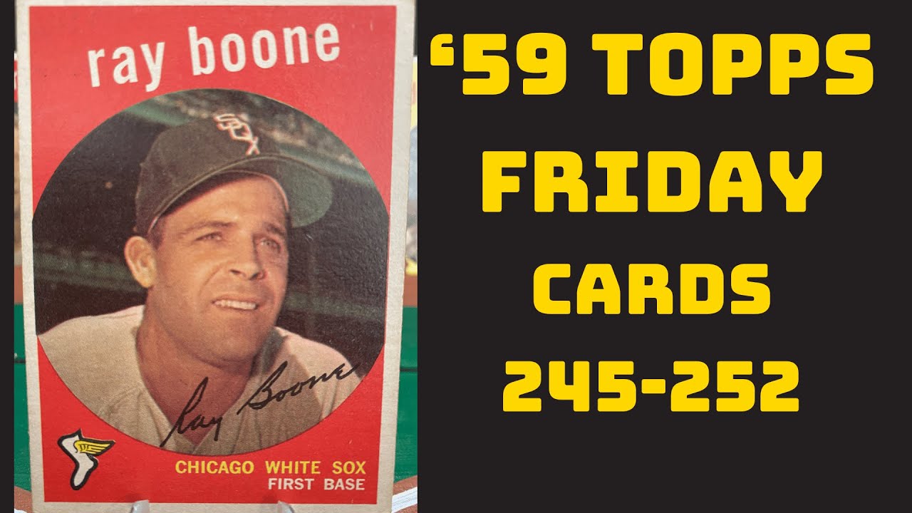 '59 Topps Friday Cards 245-252: Baseball Families with Ray Boone, Clete ...
