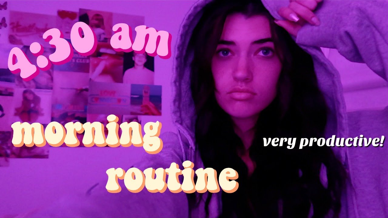 4:30 AM productive summer morning routine ! - YouTube