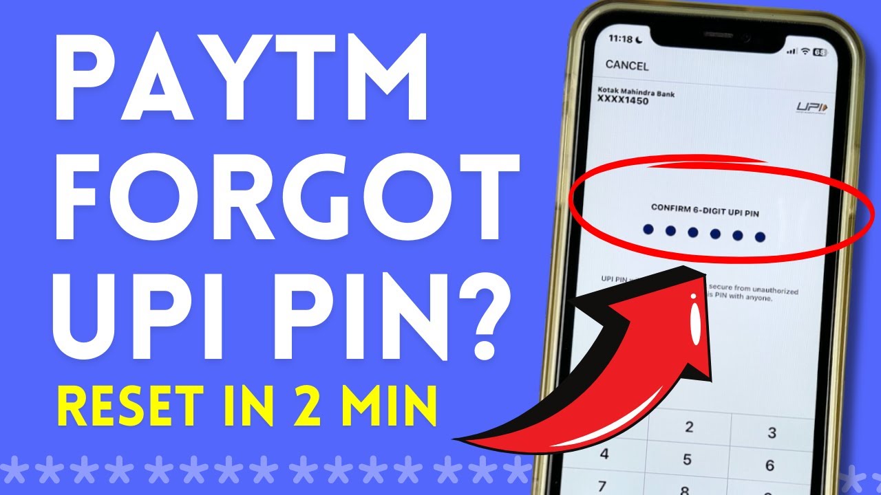Change or Reset UPI PIN in Paytm Application in case Forgotten - YouTube