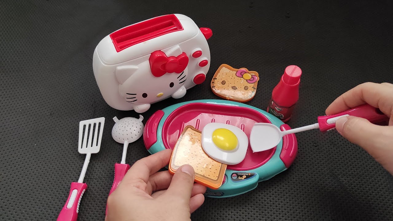 2 minutes satisfying unboxing hello kitty kitchen toys | ASMR - YouTube
