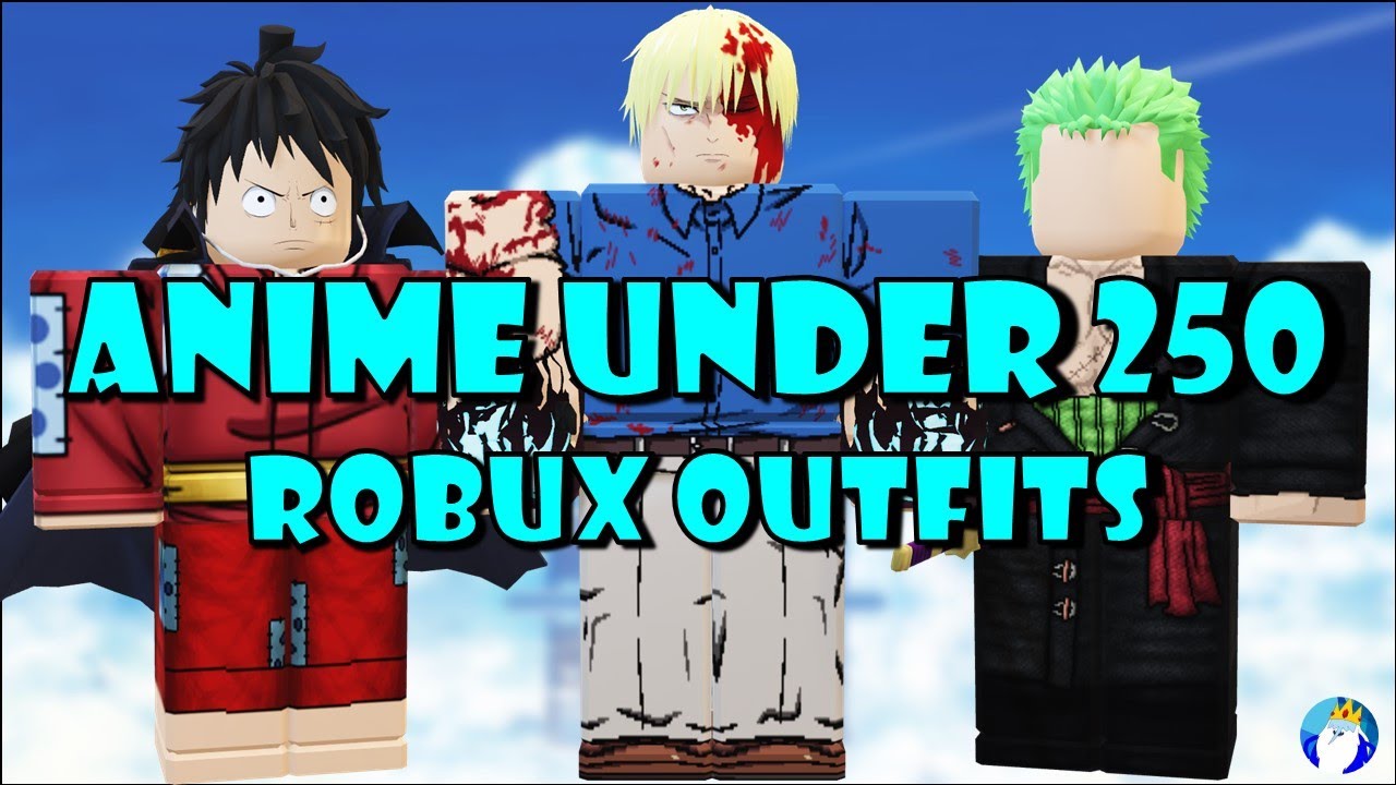 Anime Outfits "Under 250 Robux" on Roblox - YouTube