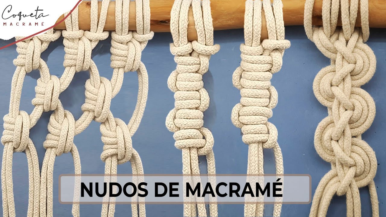 DIY crea 5 Patrones de Macramé originales (Paso a Paso) - YouTube