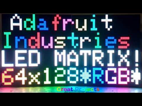 Getting Started P3 Matrix RGB 128X64 with Esp32 - YouTube