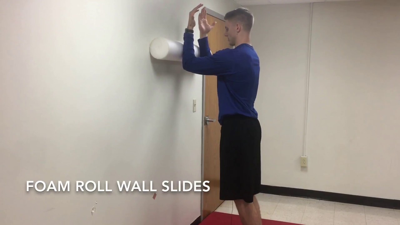 Foam Roll Wall Slides - YouTube