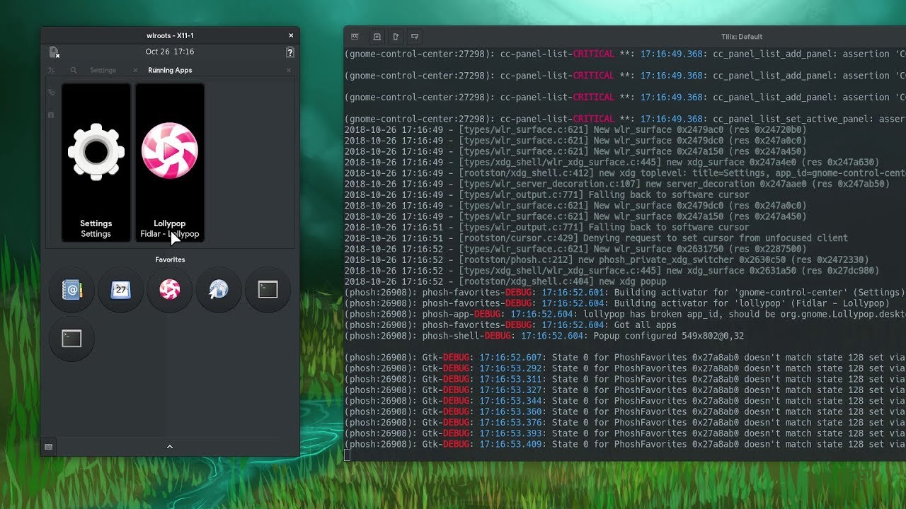 GNOME on Phones: Librem5 - Phosh Shell App Switcher - YouTube