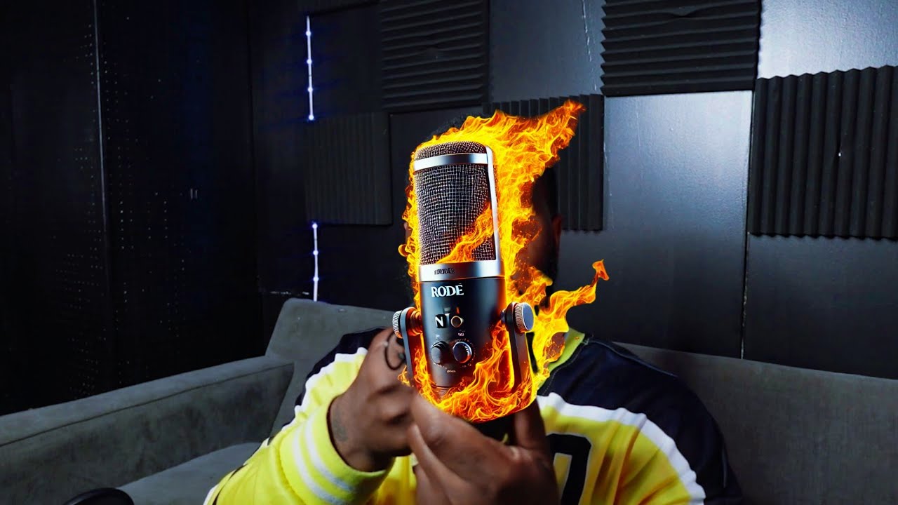 MY NEW MIC CAUGHT ON FIRE ! + Freestyle Friday - YouTube