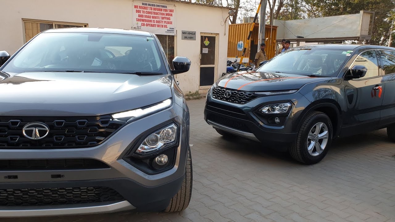 Tata Harrier Thermisto Gold&Telesto Grey in Outdoor|Both are Looking ...