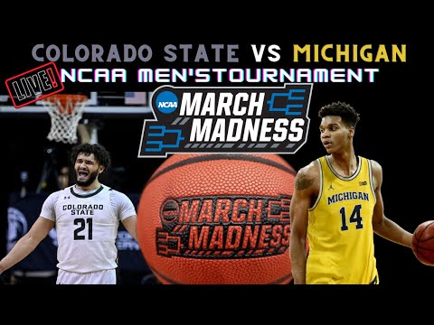 Colorado State Rams vs Michigan Wolverines Live 🏀 2022 NCAA Men's ...