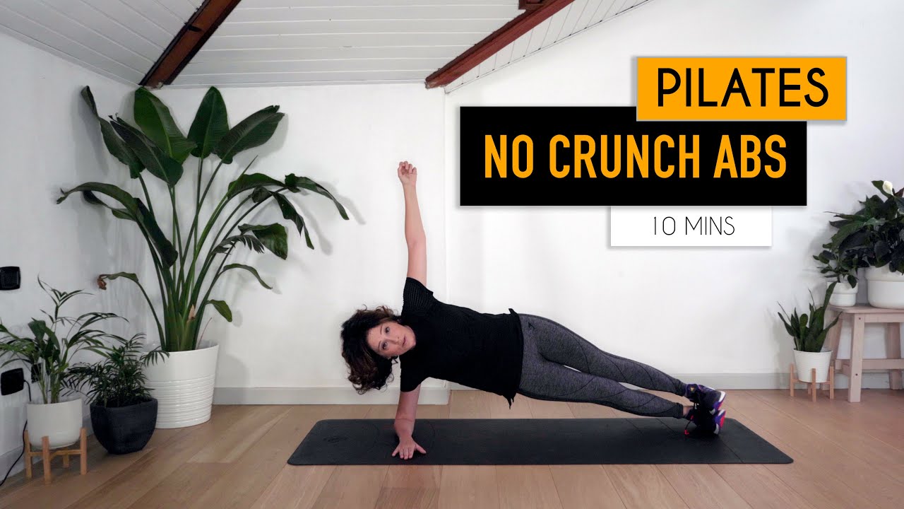 10 MIN PILATES | NO CRUNCH ABS | No Neck tension | At Home No Equipment ...