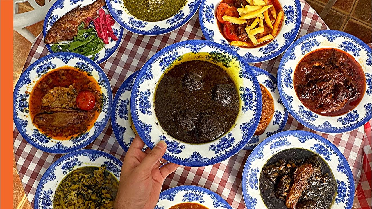 Gilan’s food style📍anzali رستوران شمس العماره شهر انزلی - YouTube