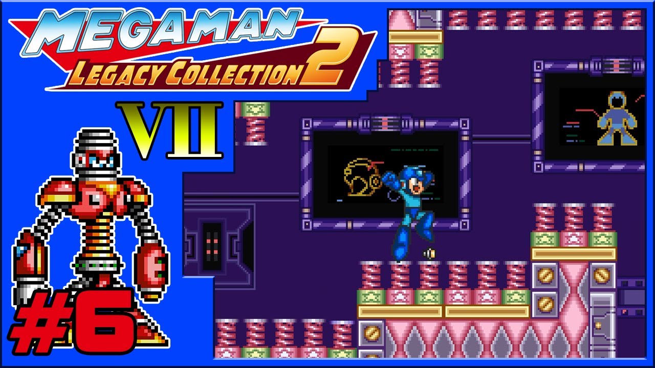 Mega Man Legacy Collection 2 (PC) #6: Mega Man 7 - Spring Man - YouTube