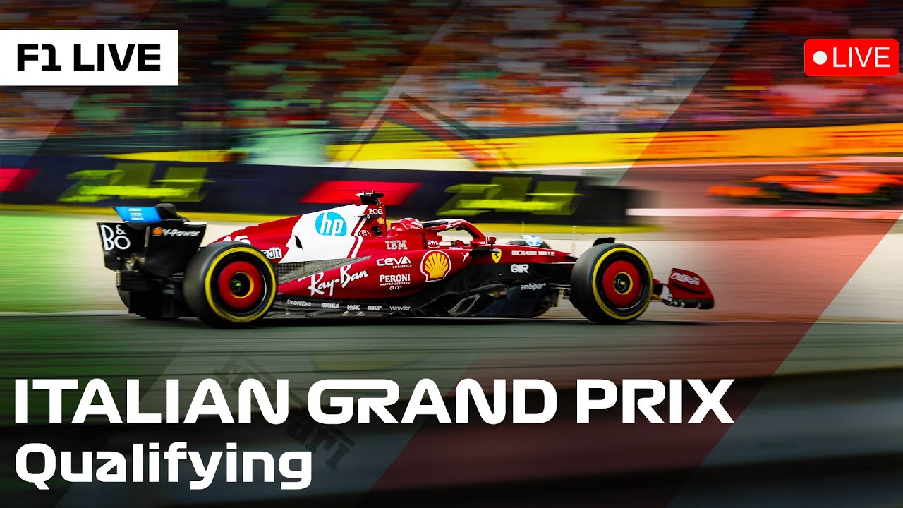 🛑 F1 Live : ITALIAN GP QUALIFYING - Commentary + Live Data - YouTube