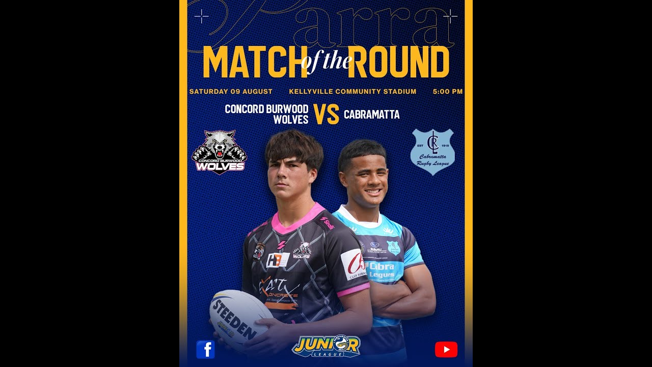 2025 - MOTR : Parramatta JRL U16 Divison 1 Concord Burwood Wolves Vs ...