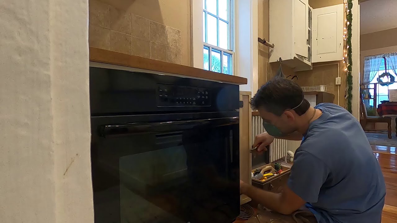 Stove cabinet modification - YouTube