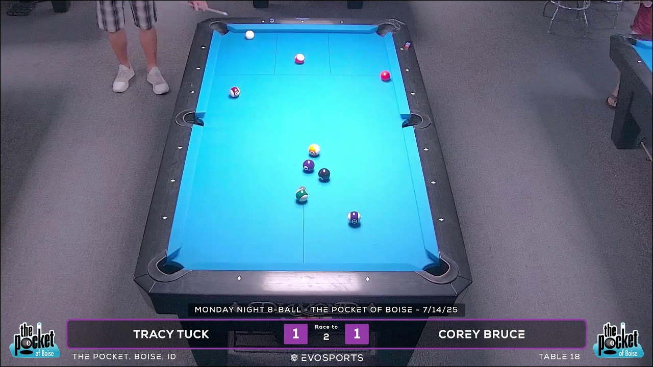 TRACY TUCK vs COREY BRUCE - THE POCKET - TABLE 18 | EvoSports - YouTube