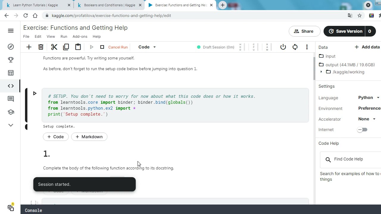 Day 3 30 Days Of Ml Курс Python Функции и получение помощи практика
