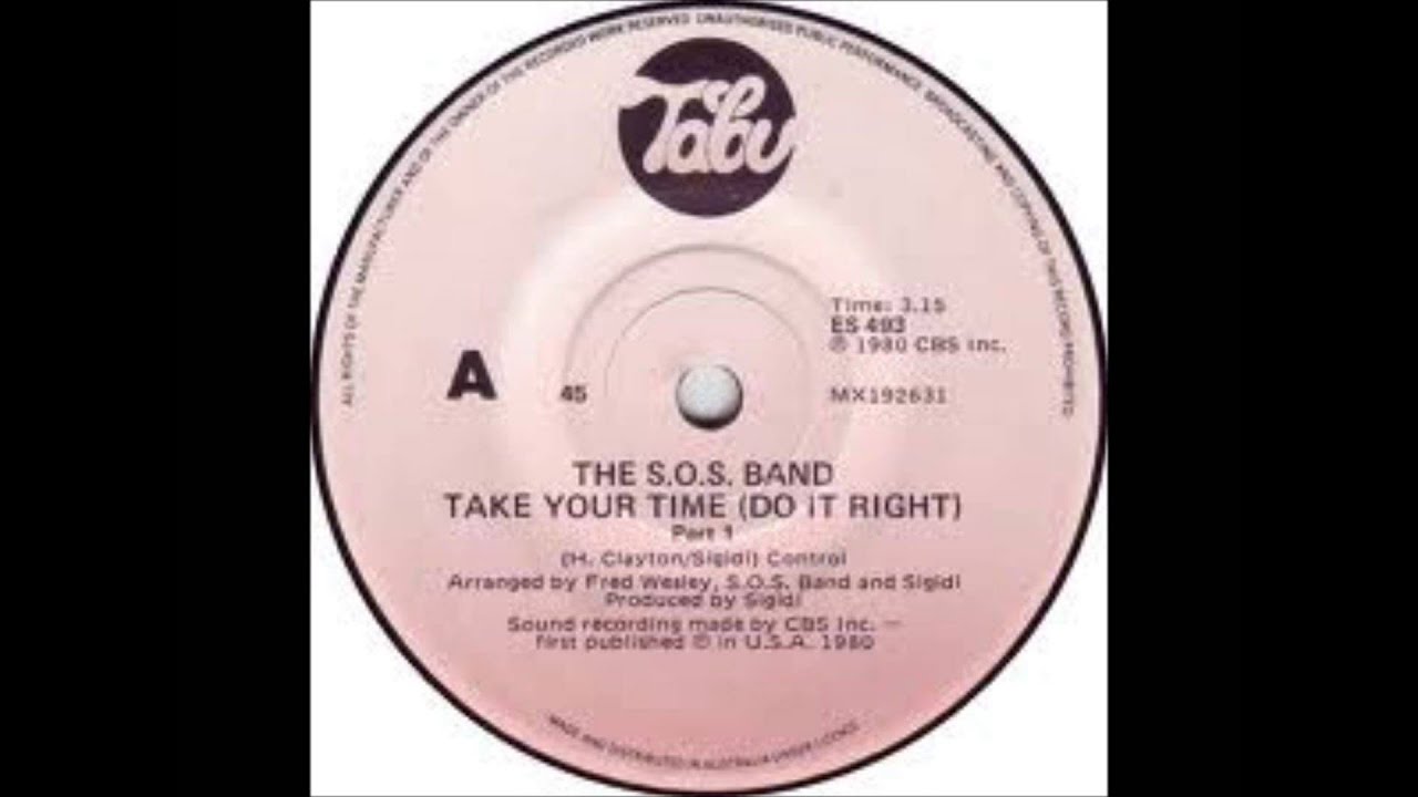 S O S Band Take Your Time Do It Right - YouTube