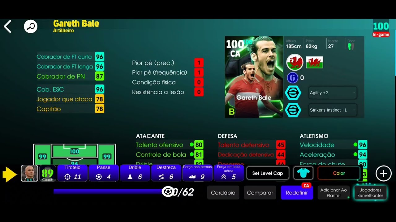 MELHOR TREINO E MELHOR FICHA PARA GARETH BALE BLITZ CURLER GRÁTIS 🎁 NO ...