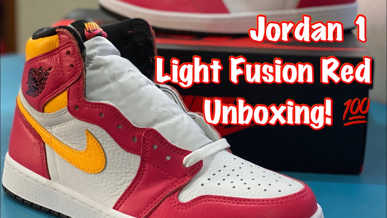 Jordan 1 Light Fusion Red (The quality Jordan's!) Unboxing 🔥🔥 - YouTube