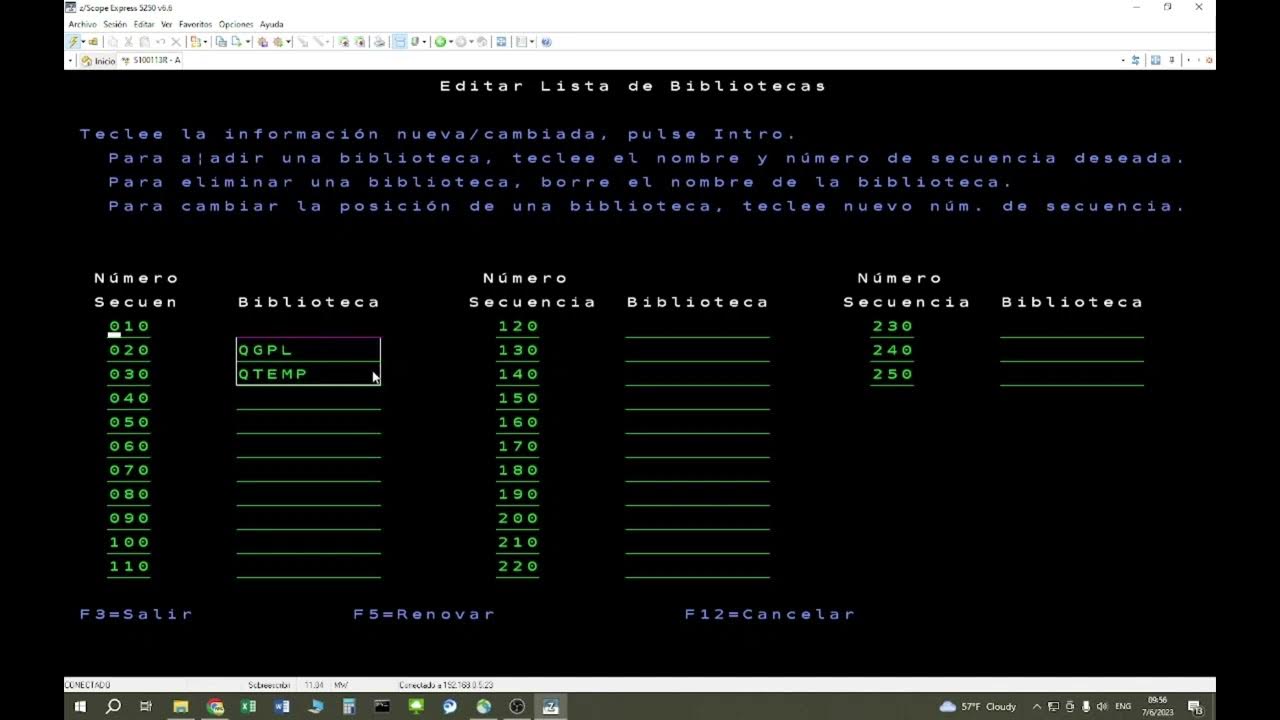 Mandato MONMSG en programa CLP en un AS/400 - YouTube