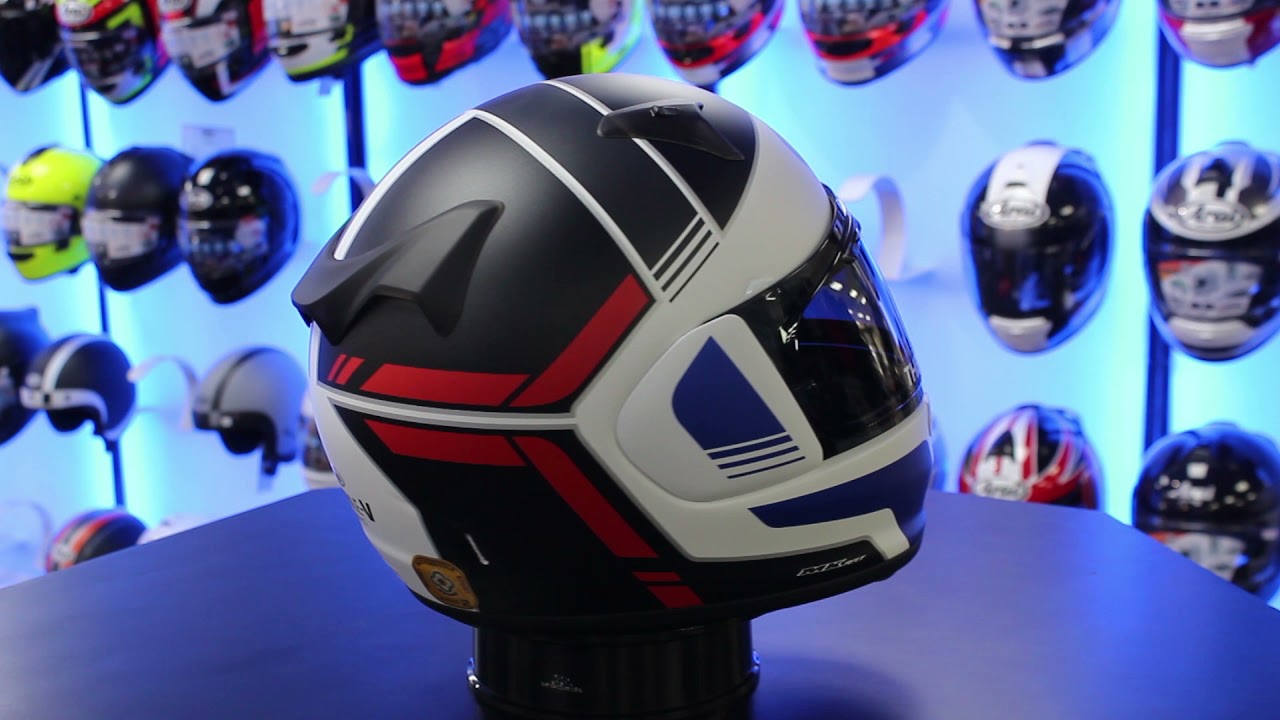 Arai Profile-V Tube Motorcycle Helmet (Red) - YouTube