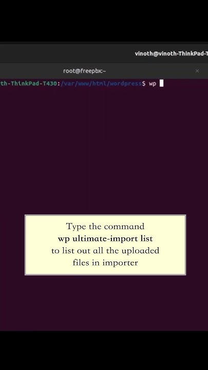 How to Import CSV/XML via CLI to WordPress - YouTube