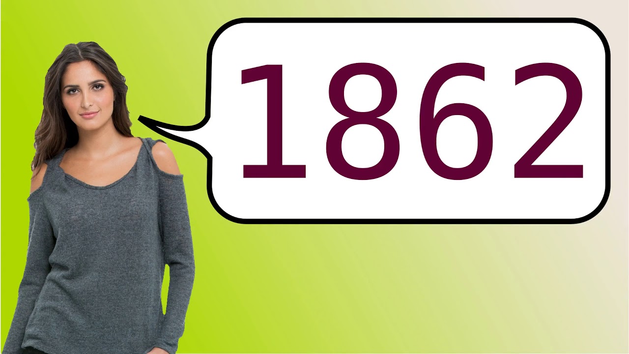 How to say '1862' in French? - YouTube