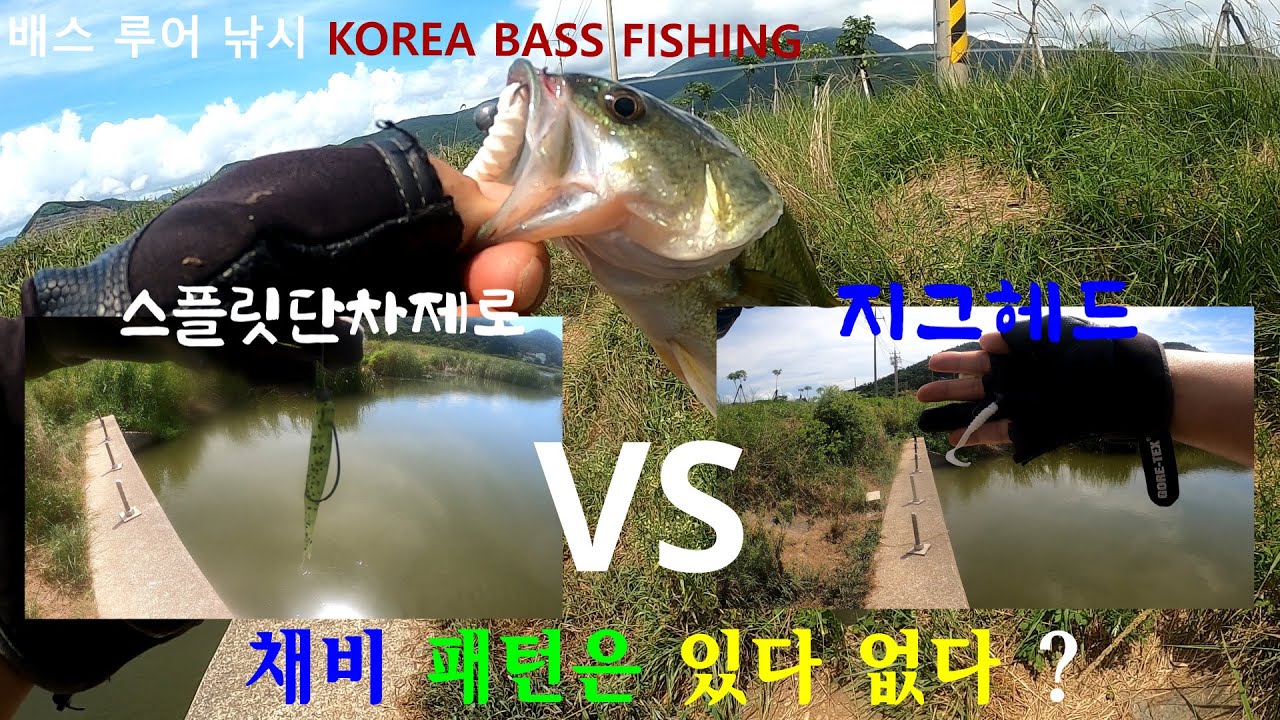 배스 루어 낚시 스플릿단차제로 vs 지그헤드 패턴은 있다 없다 KOREA BASS FISHING - YouTube